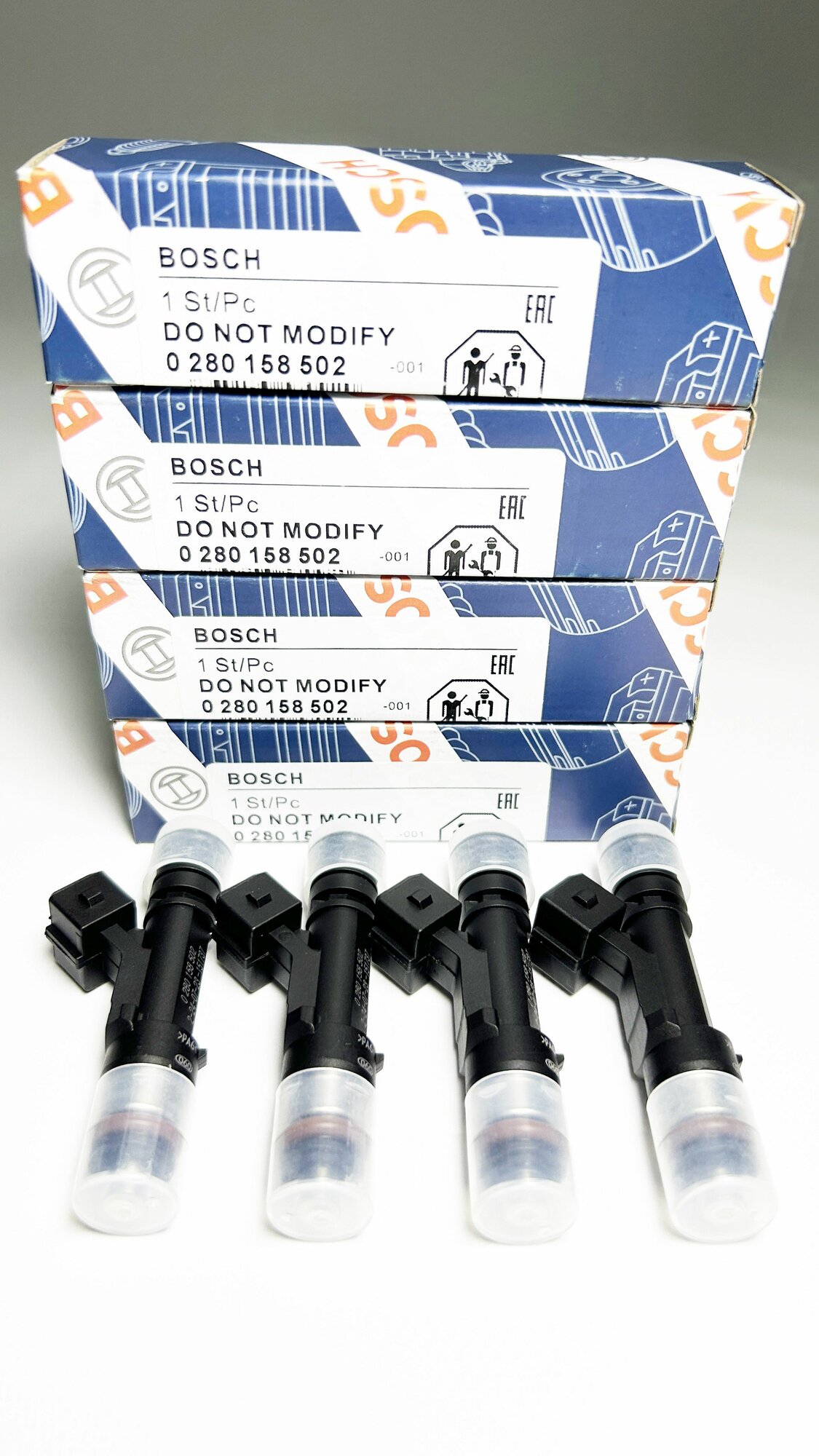 Bosch Форсунка топливная, арт. 0 280 158 502, - 4 шт.