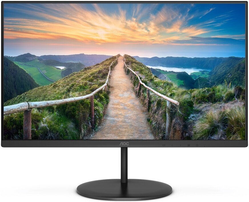 AOC Монитор 23.8 AOC Q24V4EA 2560x1440, IPS, черный (HDMI, DP, MM)