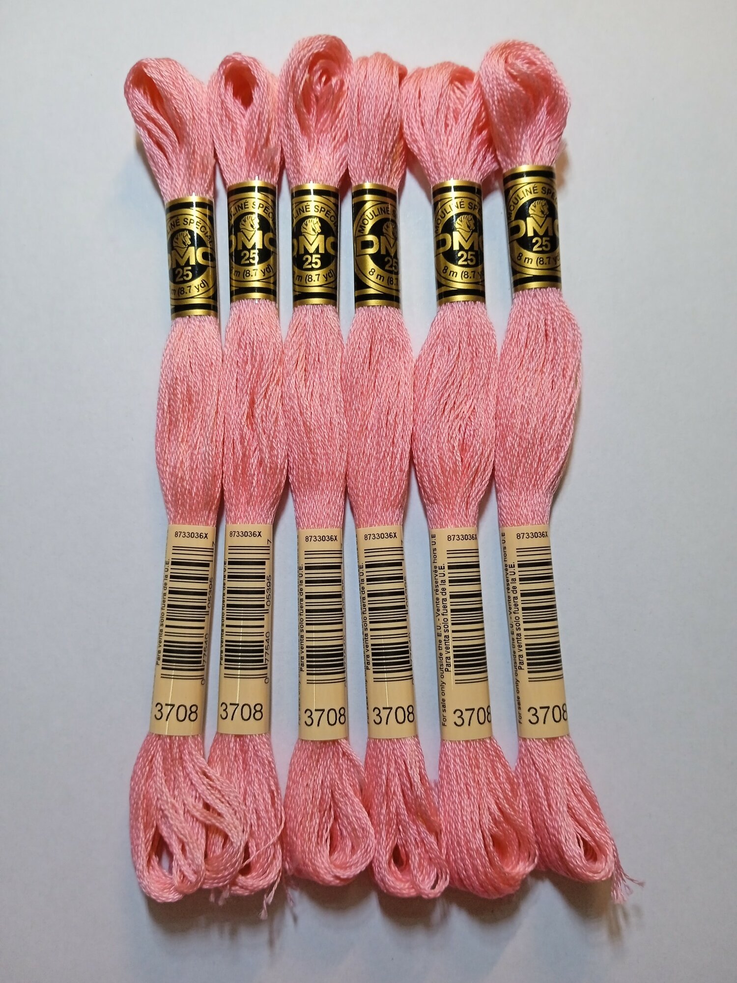 Набор ниток мулине, 8 м, 6 шт DMC-3708_6