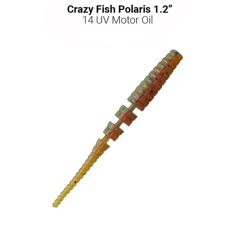 Силиконовые приманки Crazy Fish Polaris 1.2" 61-30-14-6 (аромат кальмар)