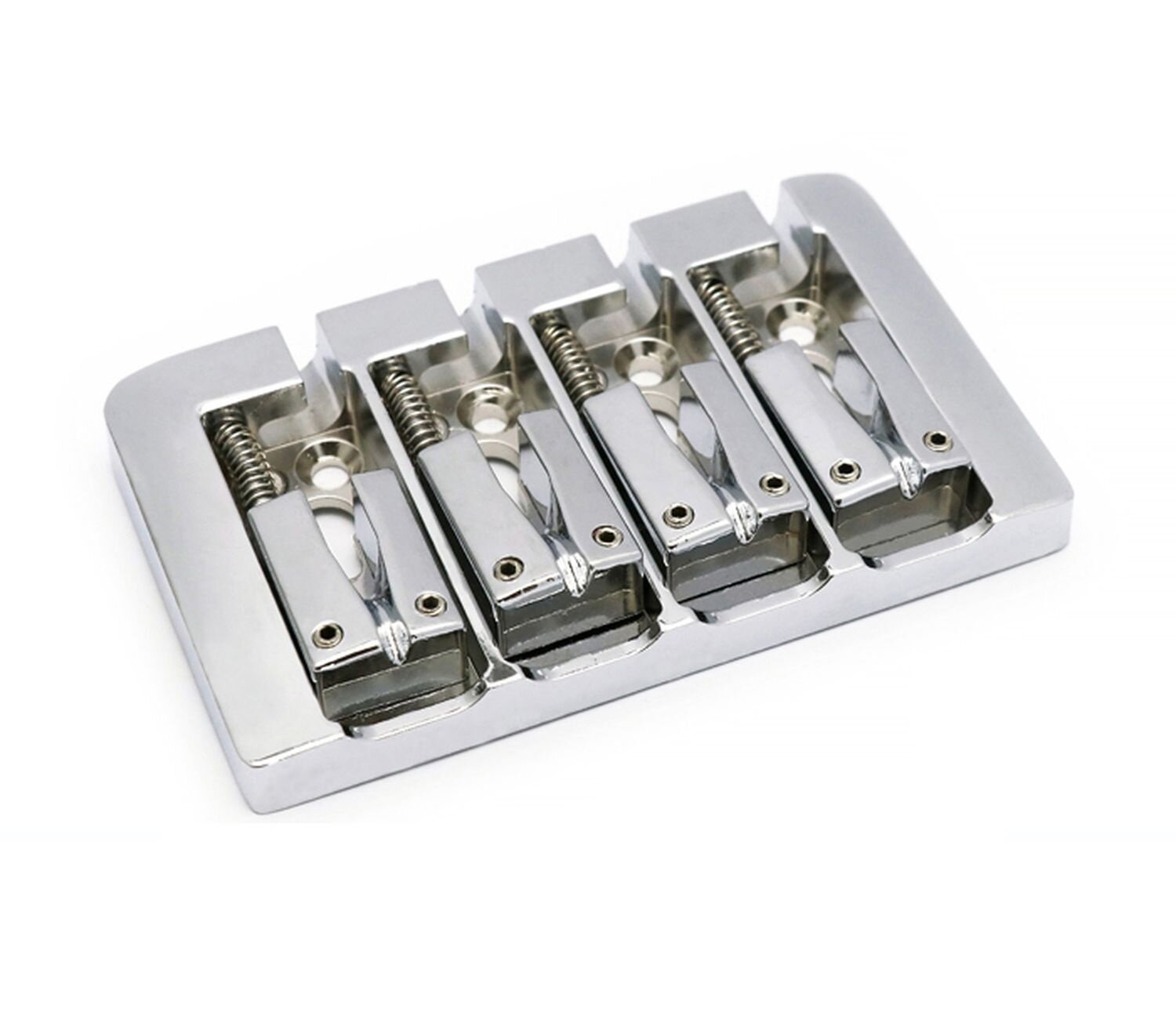 Бридж для 4-струнной бас-гитары PARTSLAND BB-08-CR, хром