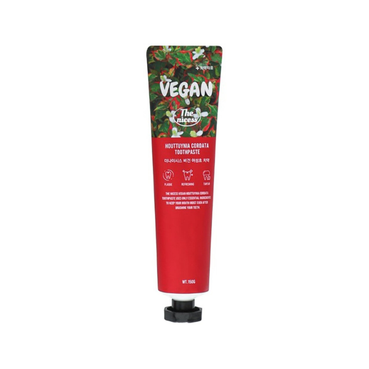 Паста зубная THE NICESS VEGAN Houttuynia cordata с экстрактом хауттюйнии,150 гр