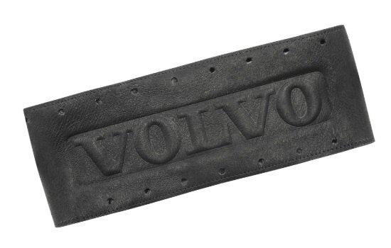 Оплетка грузовая на руль, составная с тиснением VOLVO FH-12 (косая). Сделано в России. (7749)