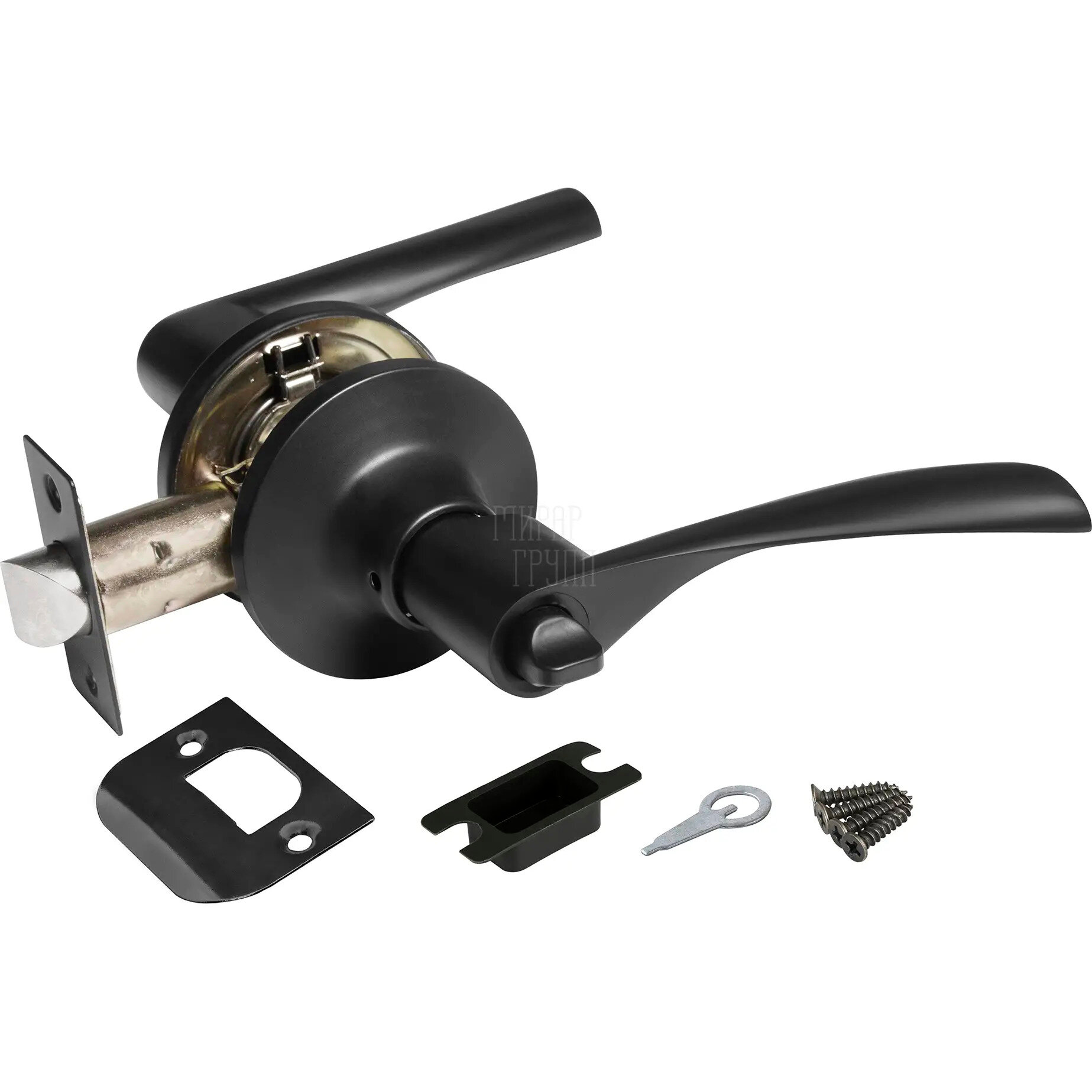 Ручка Ajax (Аякс) защелка DK610 BK (фик.) черный