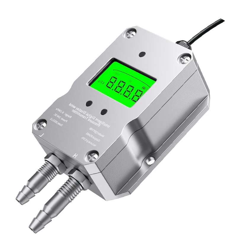 Цифровой датчик давления Vadias 0-2 кПа 0-2Kpa, LCD 4-20mA