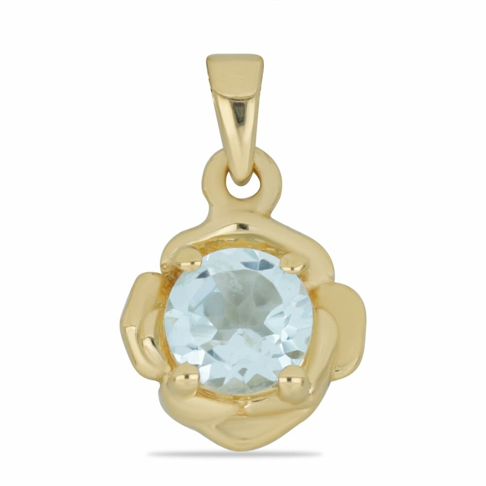 Подвеска, серебро, 925 проба, топаз