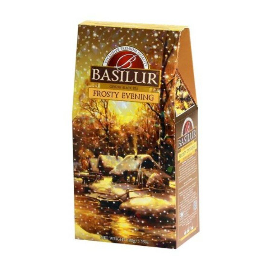 Чай черный Базилур Морозный вечер 100 грамм