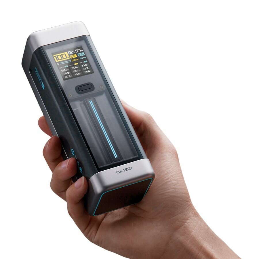 Внешний аккумулятор Power Bank Cuktech ZMI P+ Series 25000 мАч 210Вт QC 3.0 PD3.0 1xUSBA+2xType-C+ LED Display, до 140Вт на один Type-C выход P23