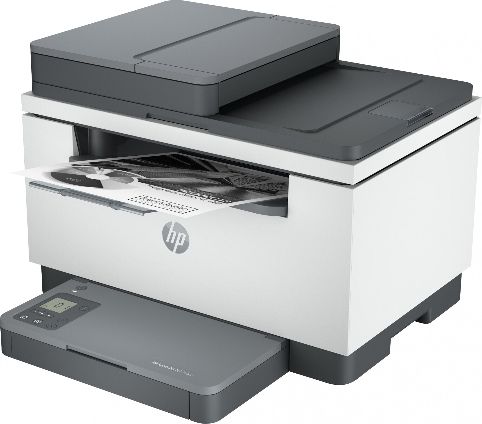 МФУ HP LaserJet M236sdn (лазерное P/S/C, A4, 600dpi, 29ppm, 64Mb, ADF40, Duplex, Lan, USB) (9YG08A), (889684)