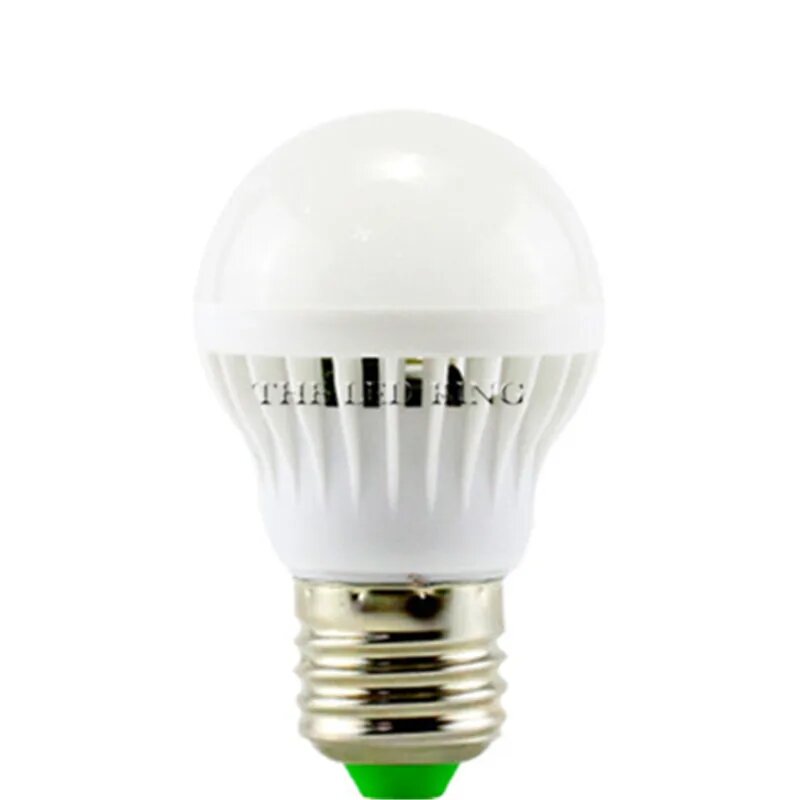 Светодиодная лампа SONQIN E27, 5W, зеленый, датчик звука, белый свет