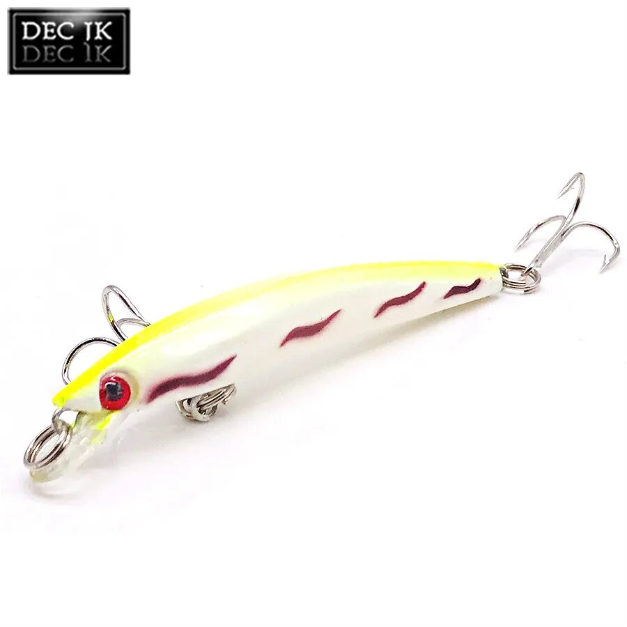 DEC JK Блесна плавающая лазерная 8 см Светло-желтый, C3