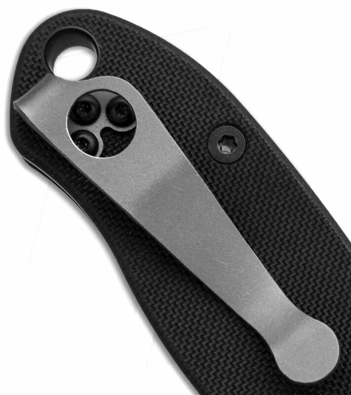 Титановый карманный зажим для Spyderco Paramilitary 2 серый
