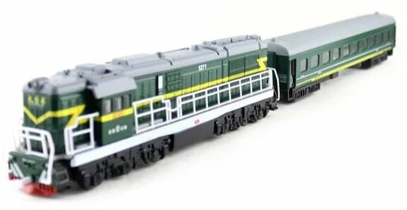 Модель локомотива с вагоном свет звук 1:72 модель поезда инерционная-0