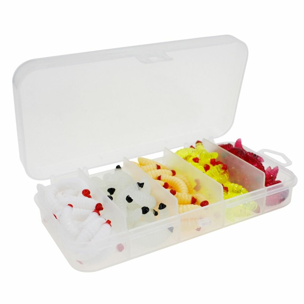 Инструменты для лова рыбы, Красноголовые мучные черви, 125 шт. в коробке