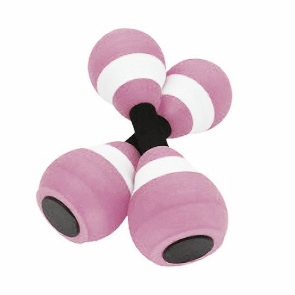 (1 комплект) Маленькие гантели, детское кольцо для рук, гантели для поднятия на плаву-розовые