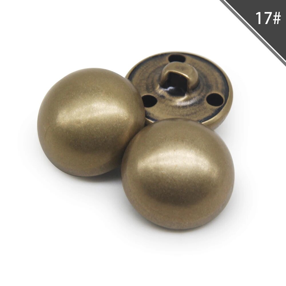 Медные винтажные пуговицы St.Lucas 10 шт, 15/18/20/23/25 мм 15mm, NO17