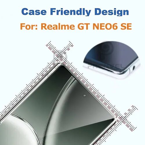Защитное стекло для Realme GT NEO6 SE, Case Friendly