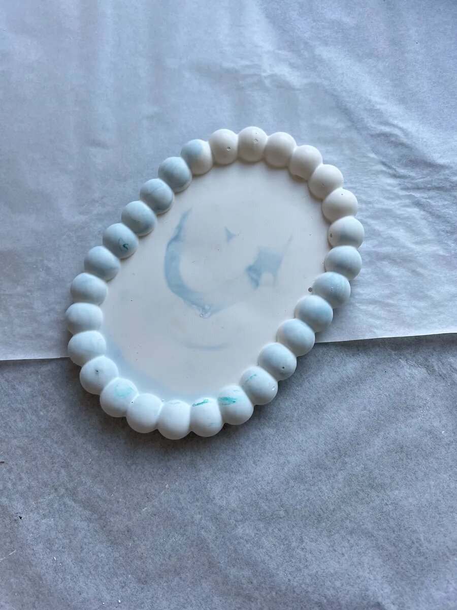 Декоративная гипсовая подставка, 17 см