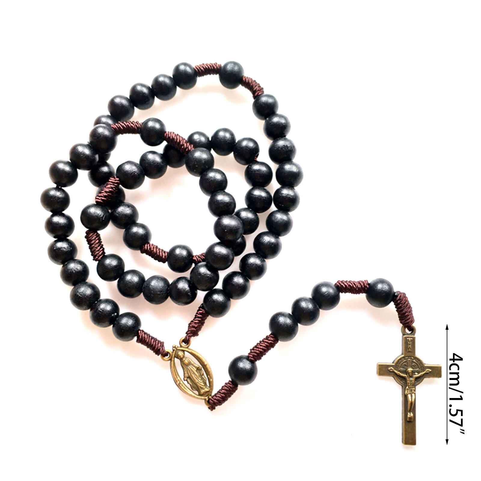 Плетёный религиозный крест-подвеска