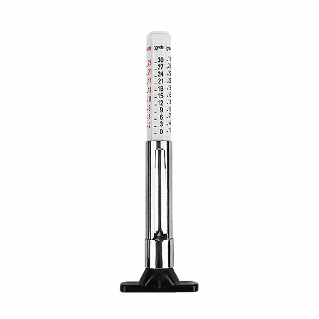 Автомобильный глубиномер для шин 0-32/0-25 мм, - Металлическая двойная шкала