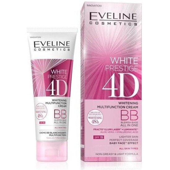 BB-крем для лица Eveline White Prestige 4D Spf 15, 50 мл