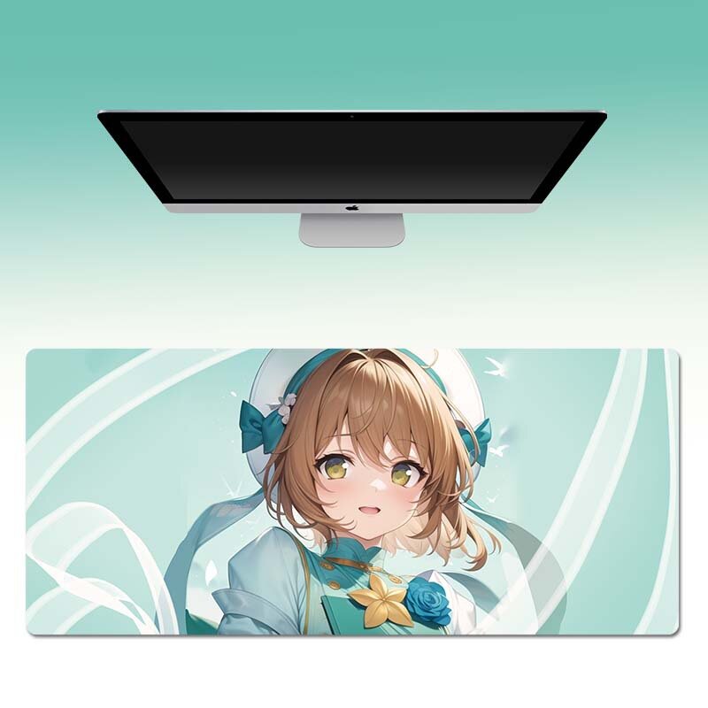 Коврик для мыши Liangcaida "Cute Anime Girl", натуральный каучук, нескользящий, 800x300 мм