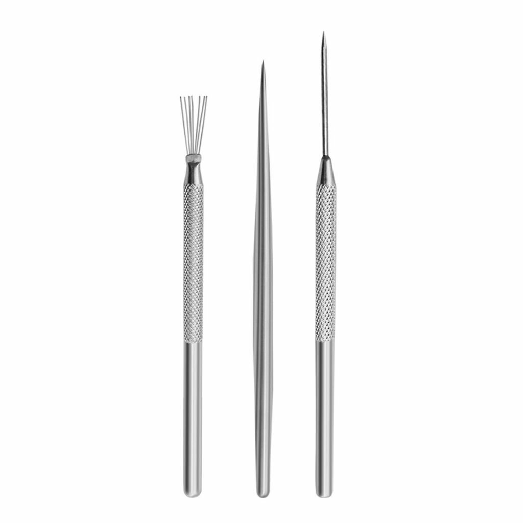 1 набор из 3 штук, глиняные инструменты "Сделай сам", семь игл, иглы для деталей, палочки игл