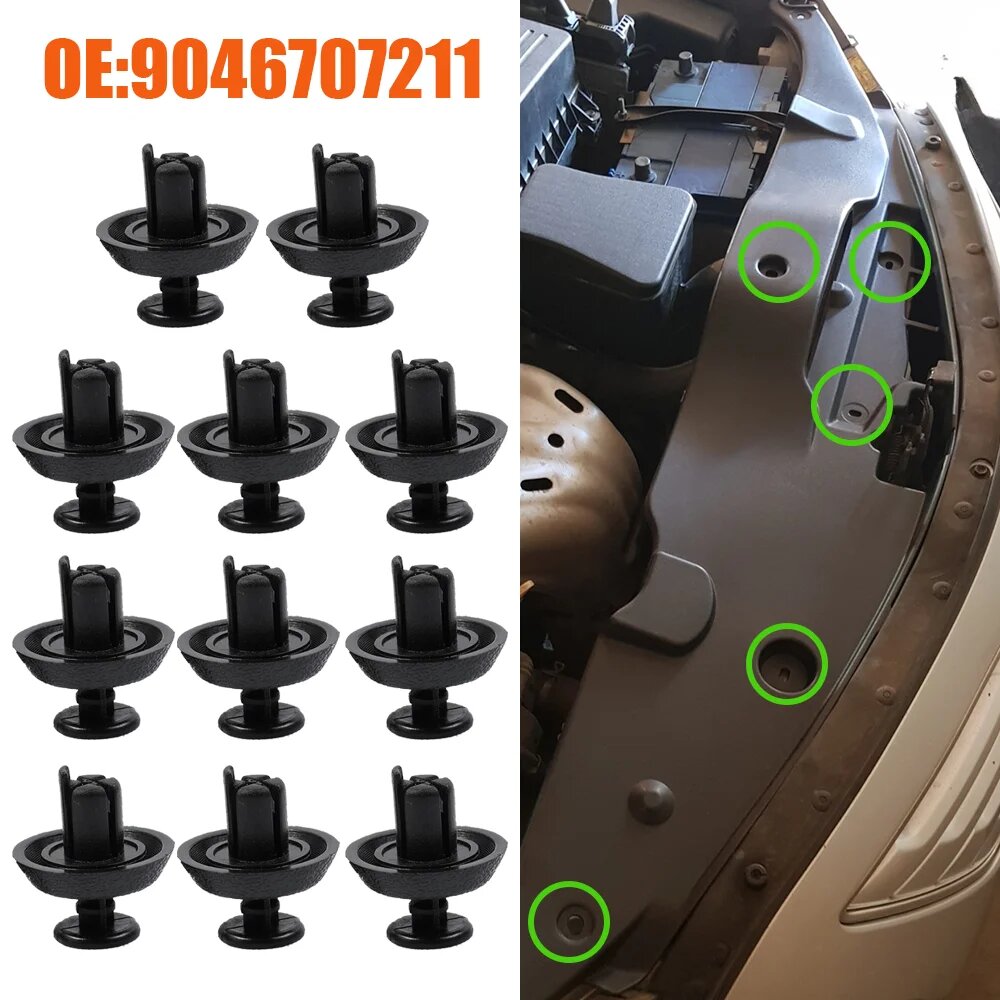 10x для Toyota Camry XV40 XV50 2006 2007 2008 2009 2010 2011-2017 авто панель бампер брызговики крышка фиксированный зажим крепеж заклепка