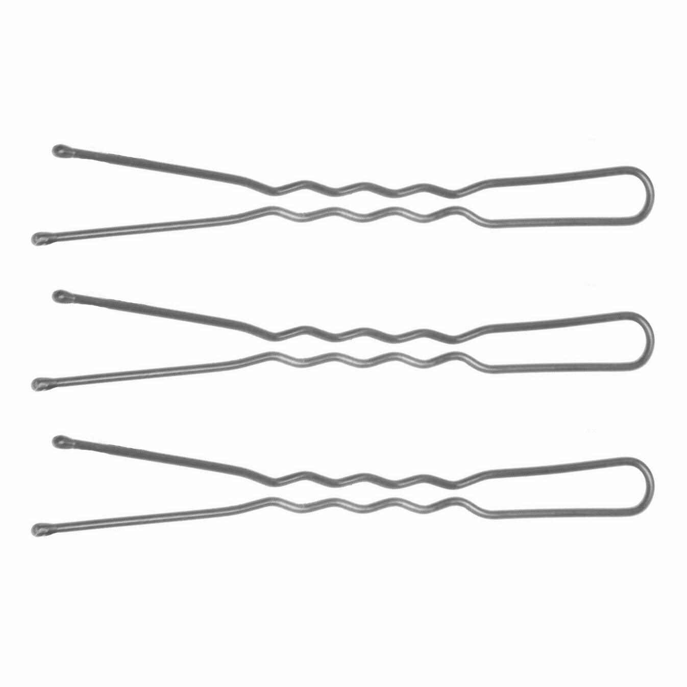 Шпильки для волос 60 шт. Dewal SLT60V-4S/60, волна, с каплевидными закруглениями, металл