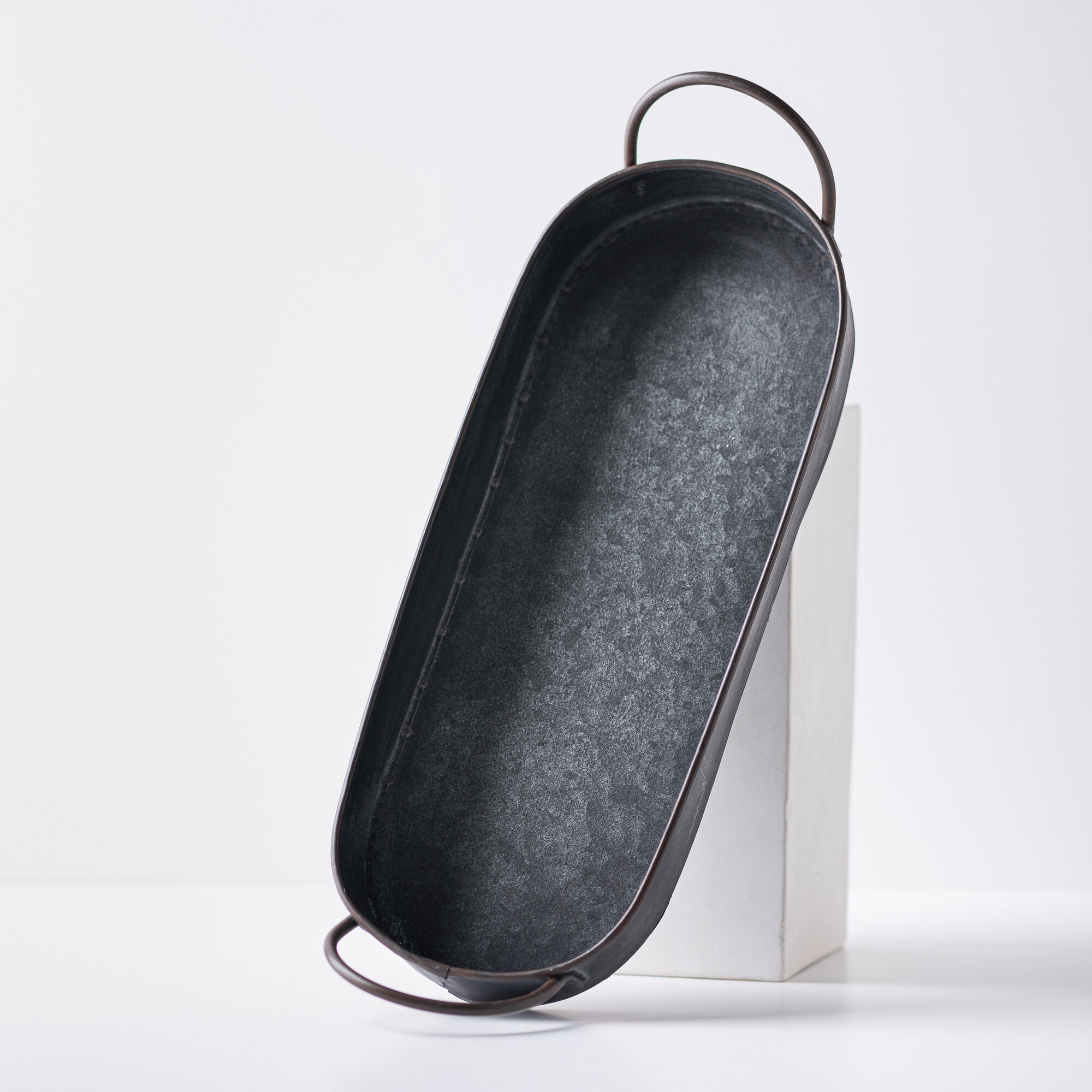 Поднос ERMETICA металлический винтажный сервировочный 35x13x4 см