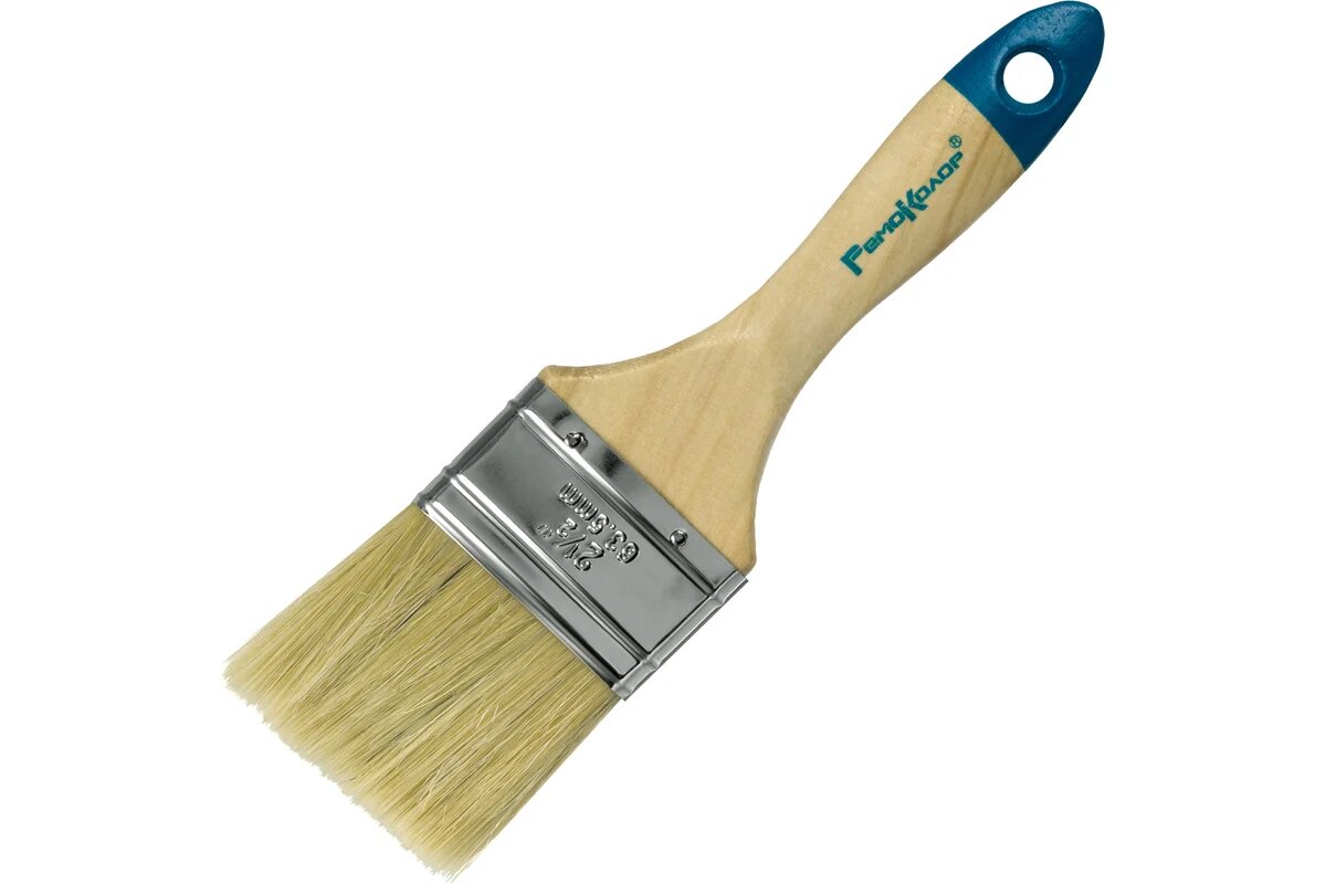 РемоКолор Кисть Евро 2,5 см 01-1-125 - для покраски стен, древесины и бетона