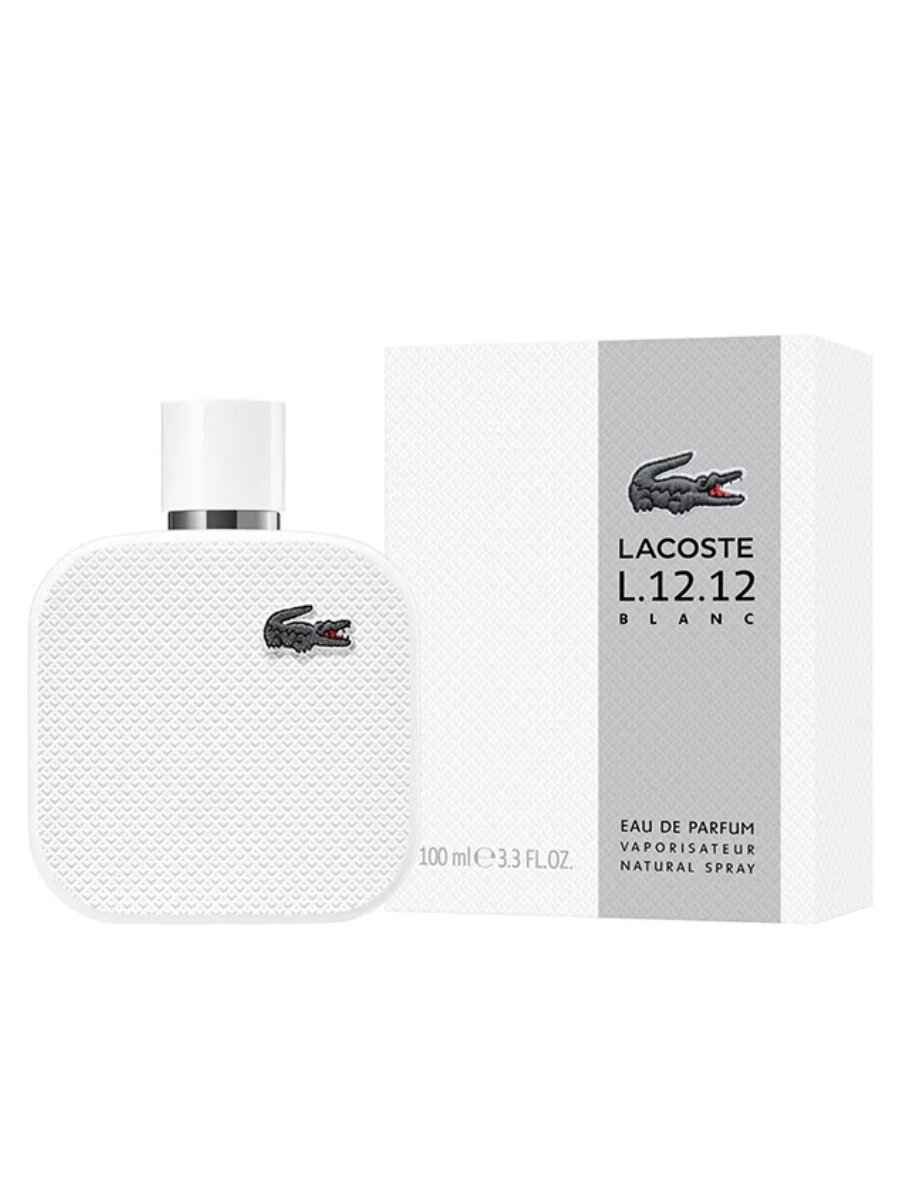 Парфюмированная вода Мужская Lacoste Eau De L.12.12 Blanc Eau de Parfum 100мл