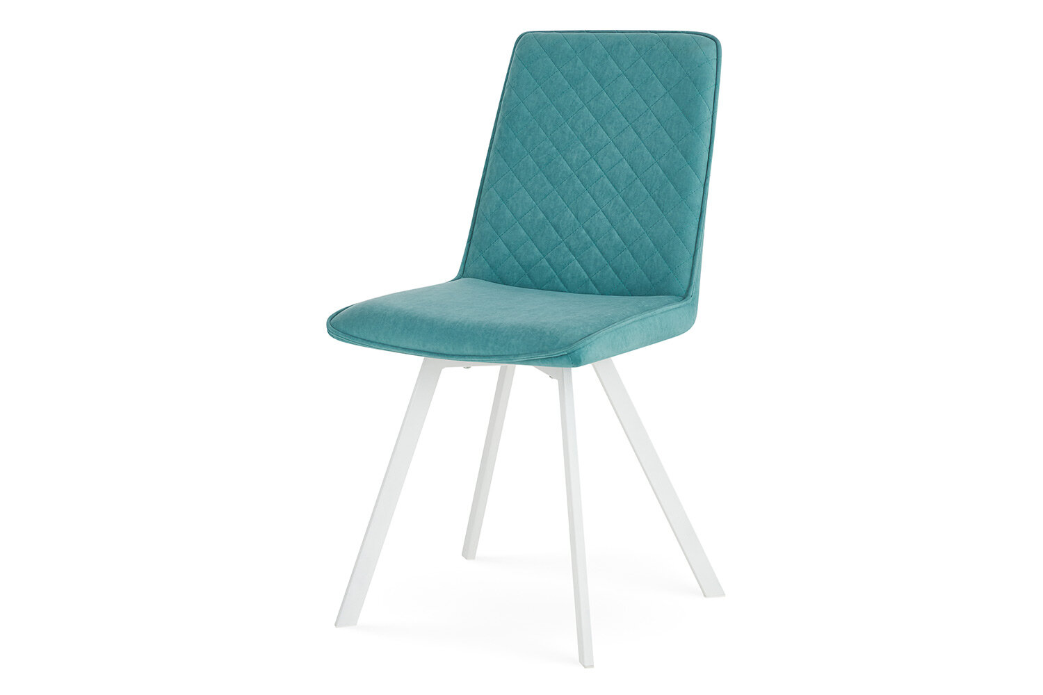 Стул кухонный Hoff Concept, 43х89х58 см, со спинкой, мягкий, цвет мята, белый