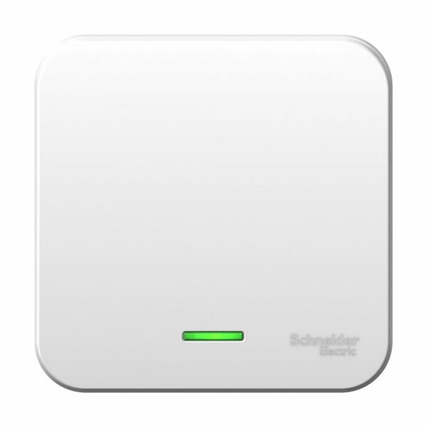 5 шт. Systeme Electric Blanca наружный Белый Выключатель 1-клавишный с подсветкой, 6А, 250В, BLNVA061101