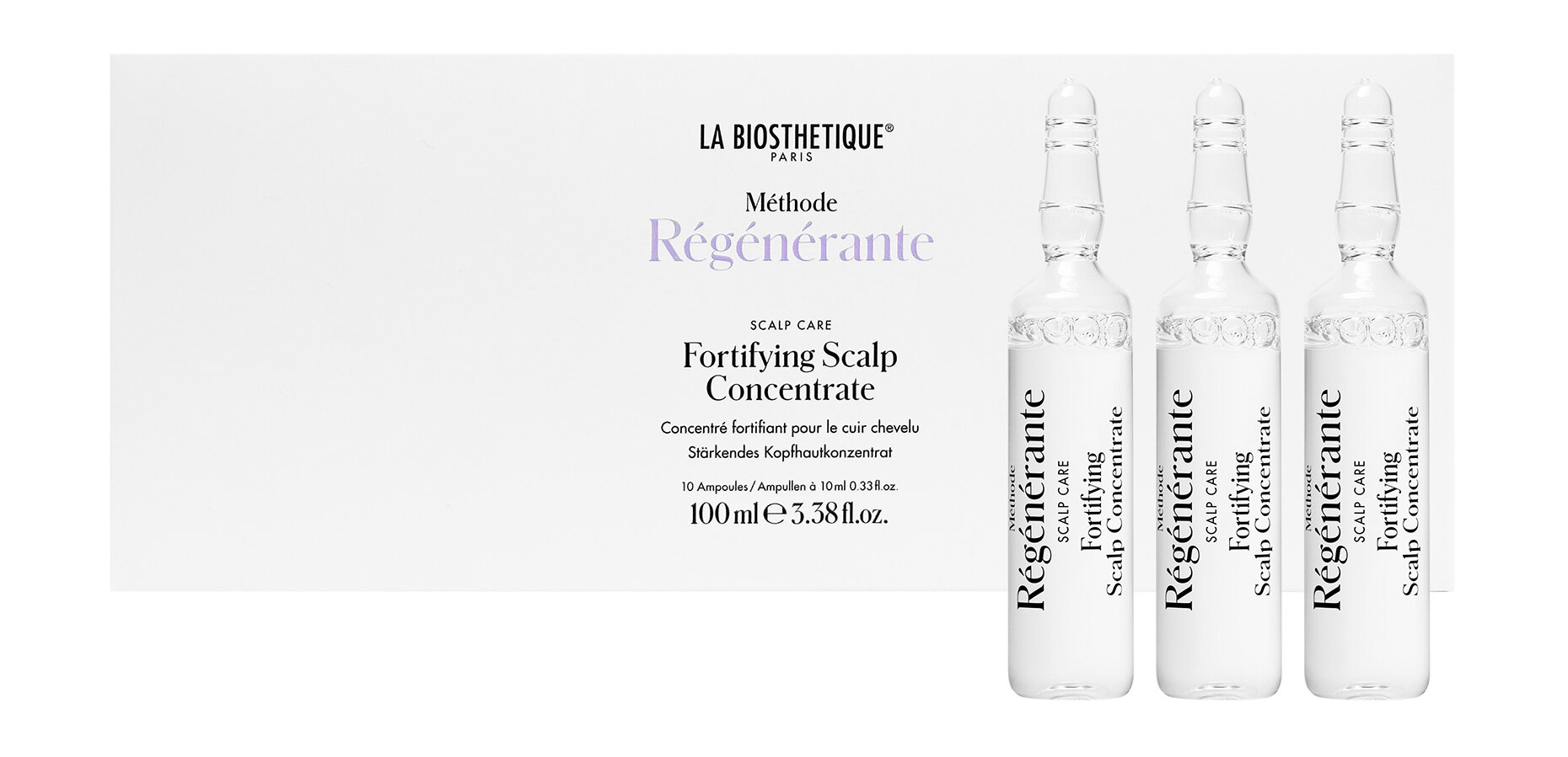 LA BIOSTHETIQUE Fortifying Scalp Concentrate Ампульный концентрат для укрепления корней энергонасыщающий, 10х10 мл