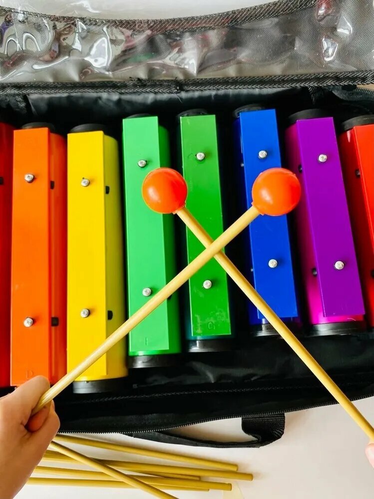 Чайм бар , диатонический, музыкальные трубки , 8 пластин -8 нот, ударный музыкальный инструмент