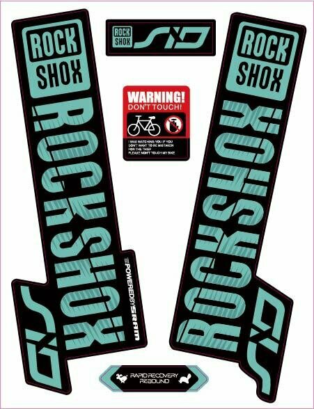 Наклейка LYRIK ROCK-SHOX, для горного велосипеда, передняя вилка, 2018 г.