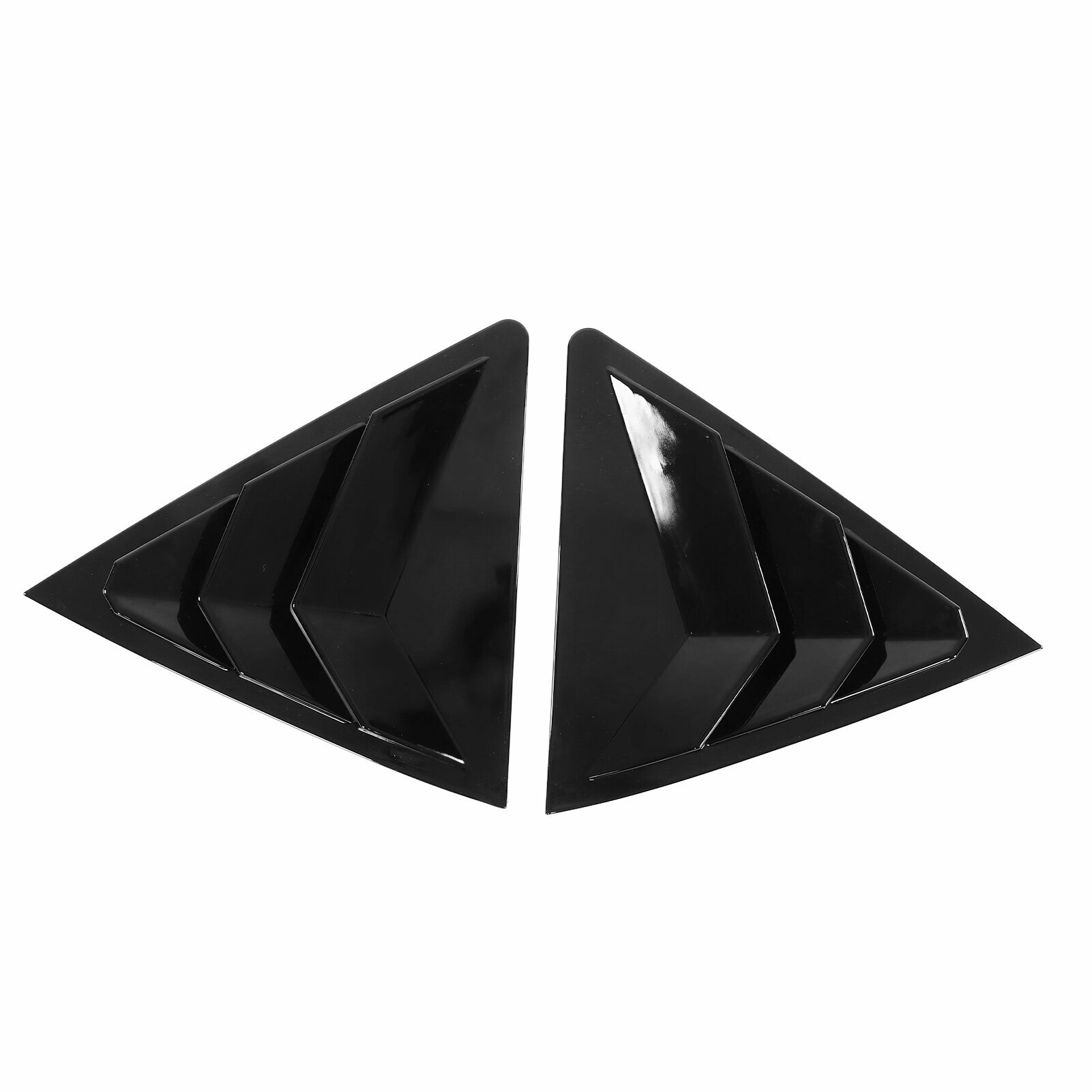 2 шт, глянцевые черные жалюзи на заднем боковом окне, накладка на вентиляционное отверстие, сменная крышка для козырька для Corolla 2014 2018