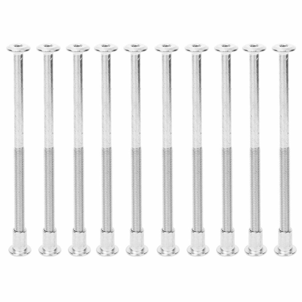 Стяжные гайки M6 с внутренним шестигранником, никелированные, 10 комплектов