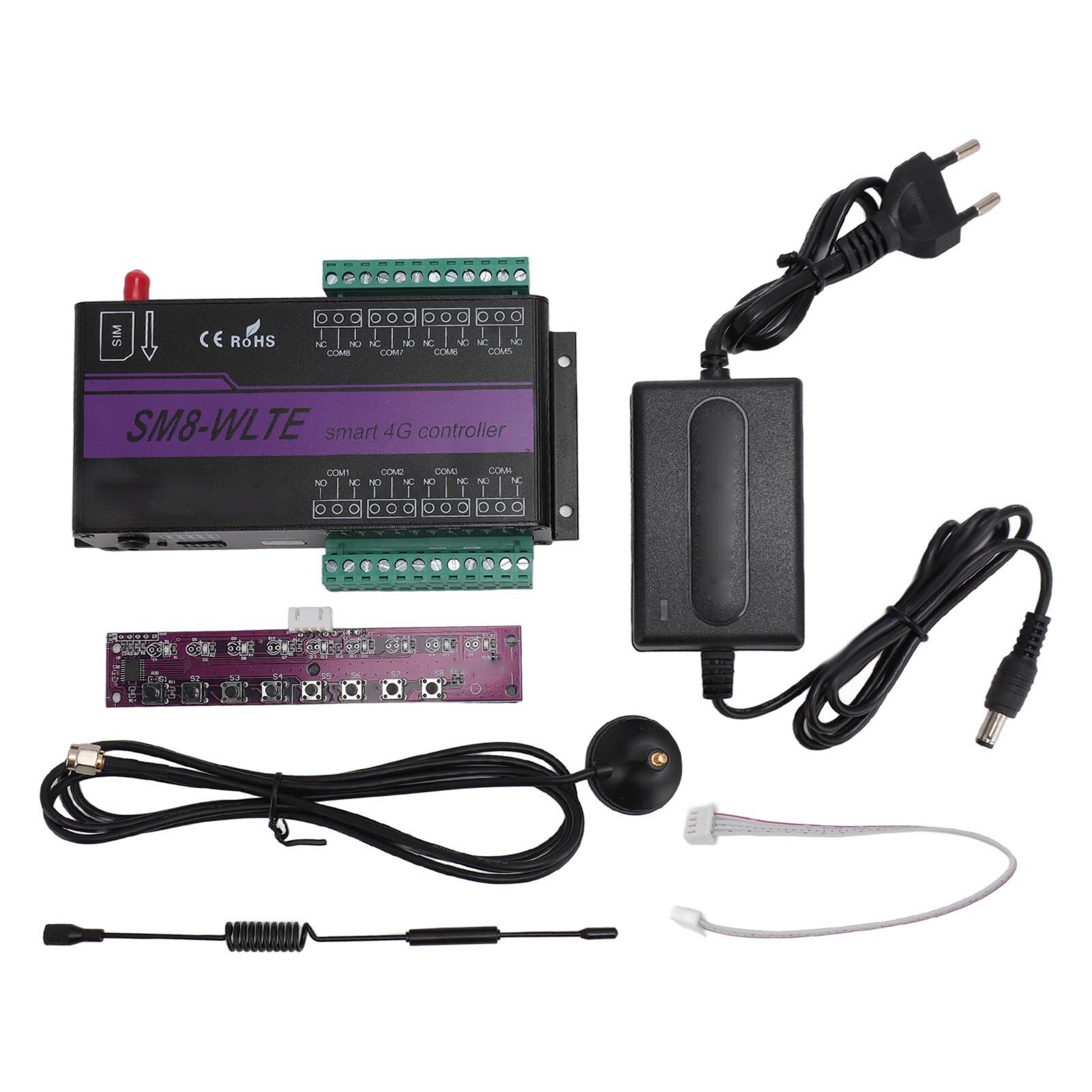 GSM Gate Opener 8 Channel 4G мобильного телефона Контроллер доступа к удаленному управлению SMS