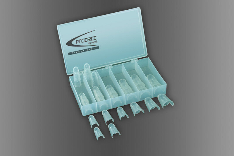 Шина для пальцев рук Medi protect Finger stax стабилизирует фаланги, пластиковая замена гипсу, 1шт, P771-1 (5,5 размер)