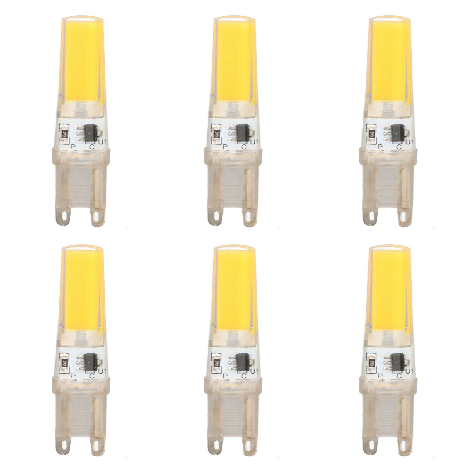 6pcs G9 Светодиодные лампочки Dimmable Professional G9 Светодиодная лампочка для настенных ламп 220V