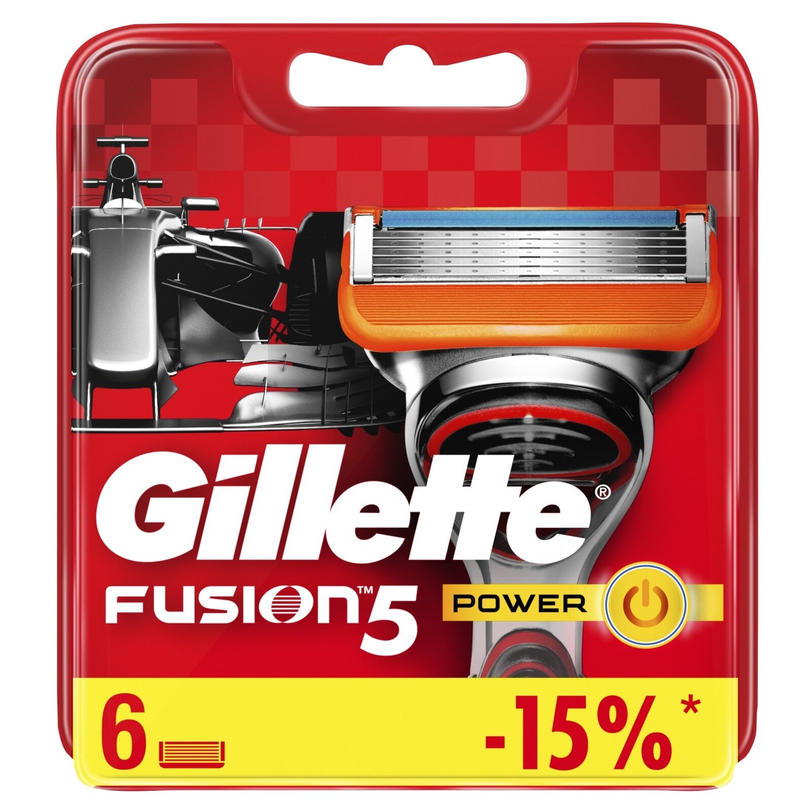Сменные кассеты для бритвы Gillette Fusion5 Power, 6 шт