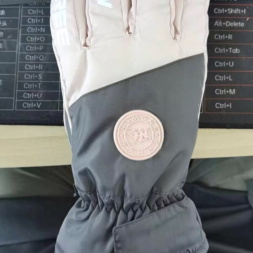 Перчатки для зимних видов спорта TS-1023, розовые, размер L, водоотталкивающие