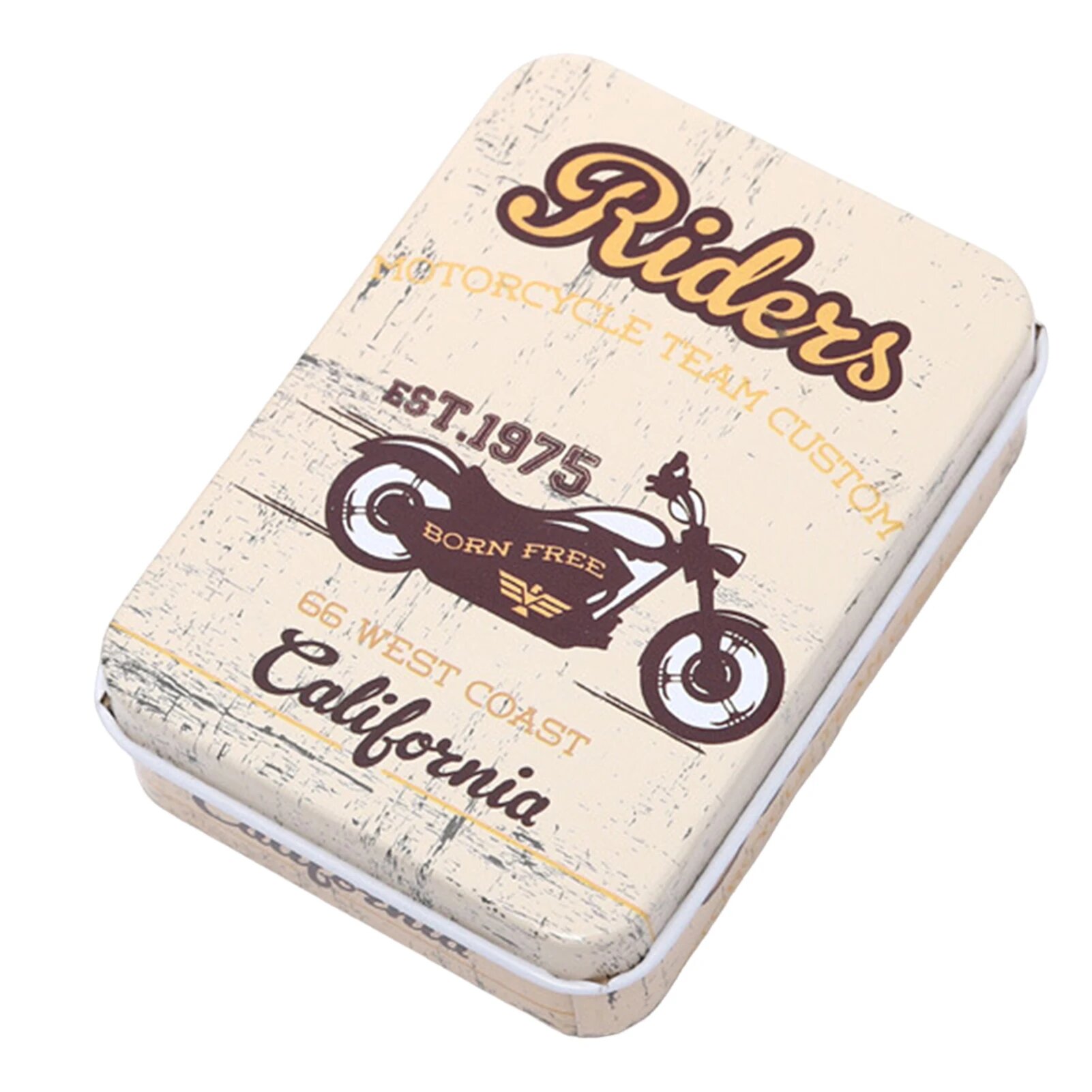 Винтажная железная коробка для хранения, креативная прямоугольная жестяная коробка для шпильки, органайзер для ювелирных изделий, сельские ностальгические коробки для хранения