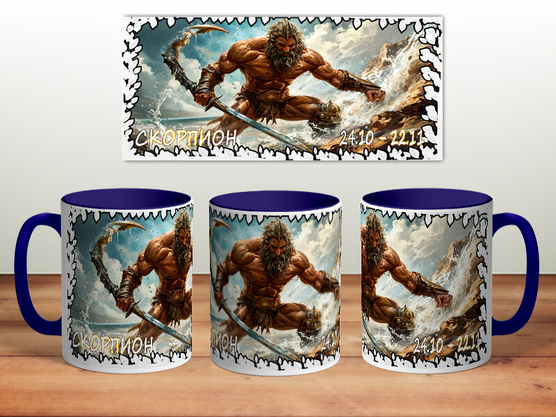 Кружка "Скорпион", керамика, 330 мл, подходит для СВЧ, посудомойке