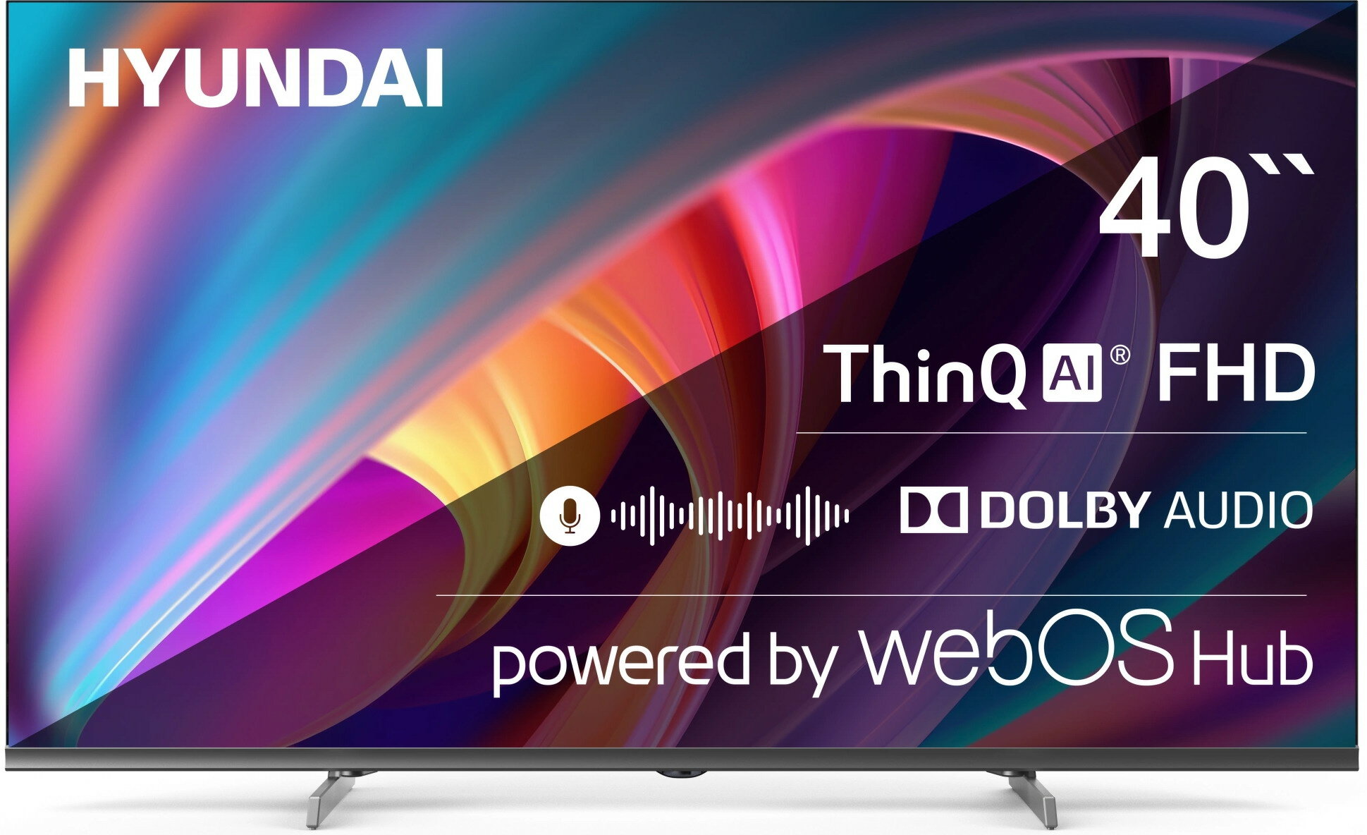 Телевизор Hyundai H-LED40BS5100, 40 дюймов, Full HD, смарт ТВ, WebOS, черный