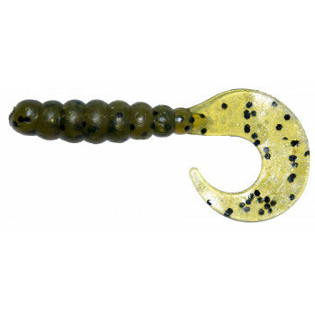 RUBICON Съедобная силиконовая приманка RUBICON Power Bait TWISTER-VIAL, 50mm, цвет 001 (10 шт)