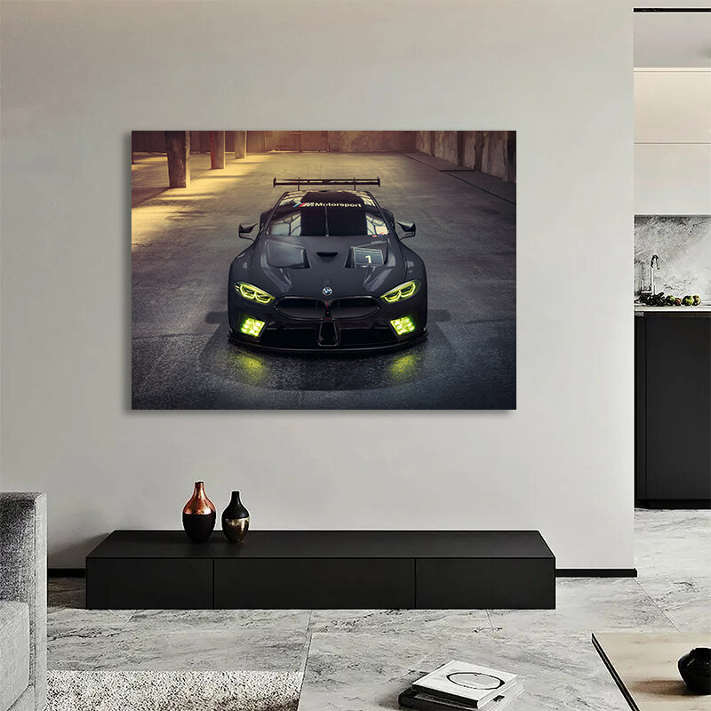 Картина БМВ / машина, картины для интерьера / мальчику, 40х60 см,
