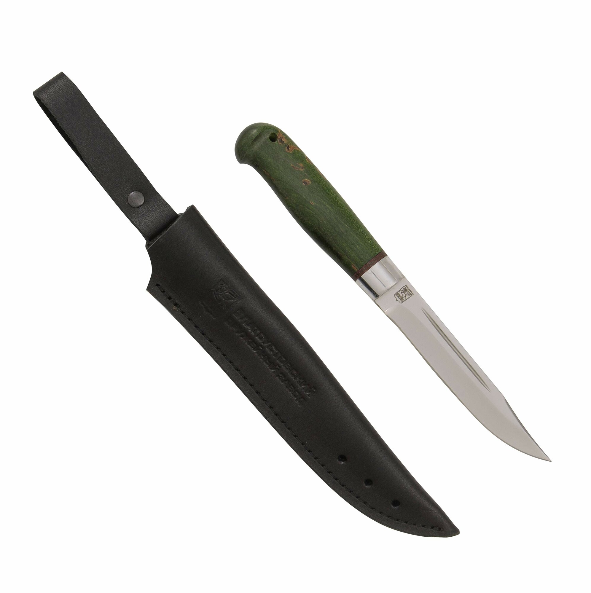 Нож "Финка - 2" (сталь VG 10, стабилизированная карельская берёза/ал.)